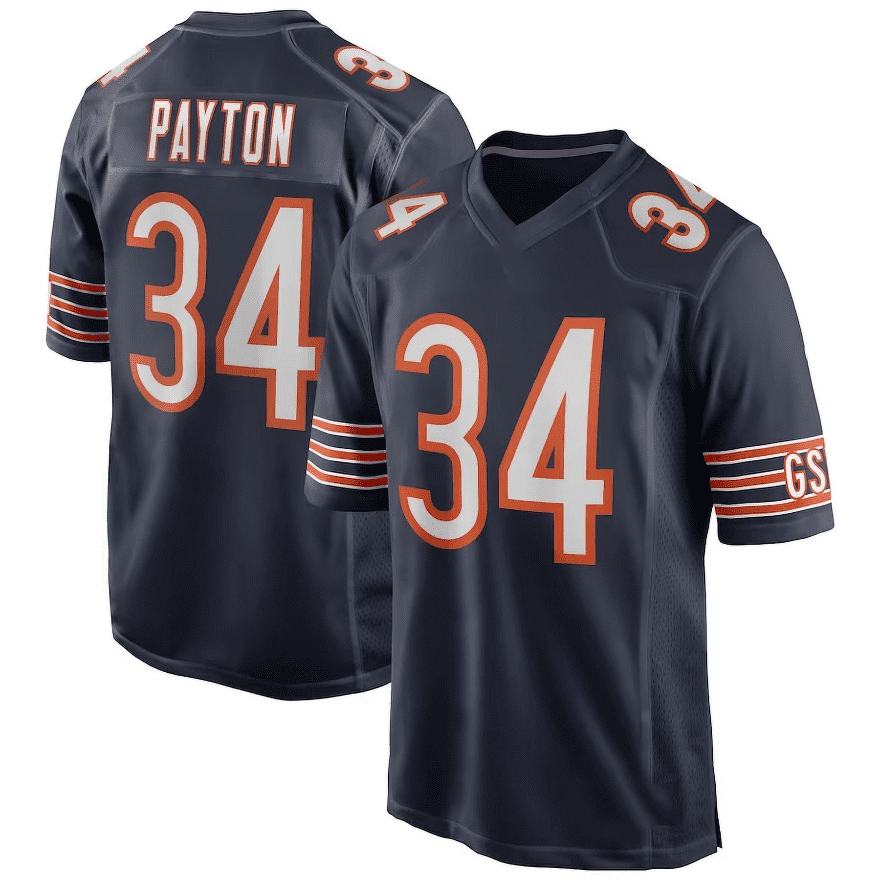 Bears Football Shirt Walter Payton#34 Team Name Number Fans Gift Adult ...