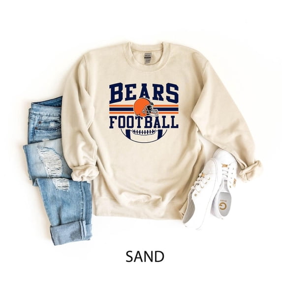 Bears Football Sweatshirt, Go Bears Football Sweatshirt, Bears Fan ...