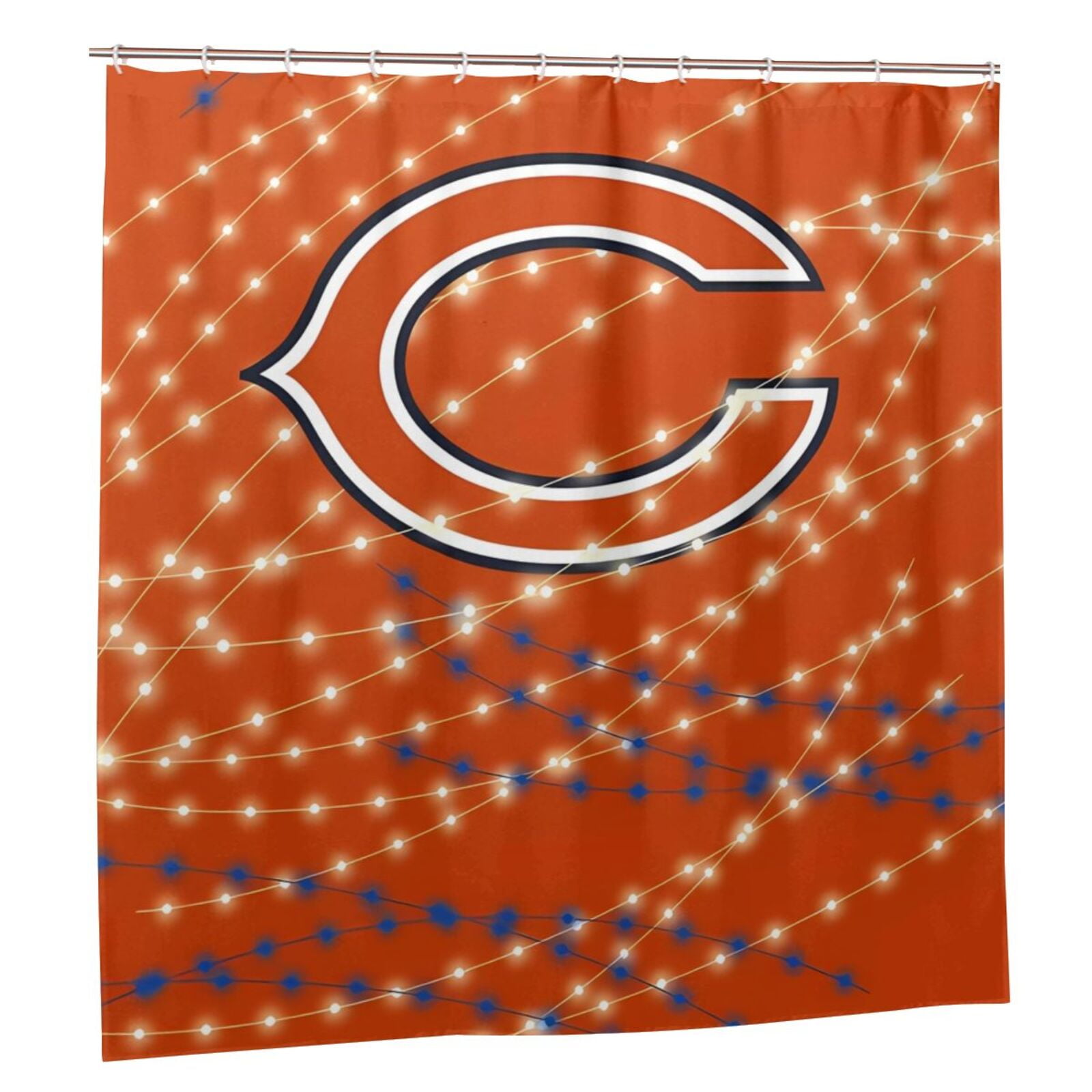 Bears Football Team Bathroom Shower Curtain 72x72 Inch Waterproof, High ...