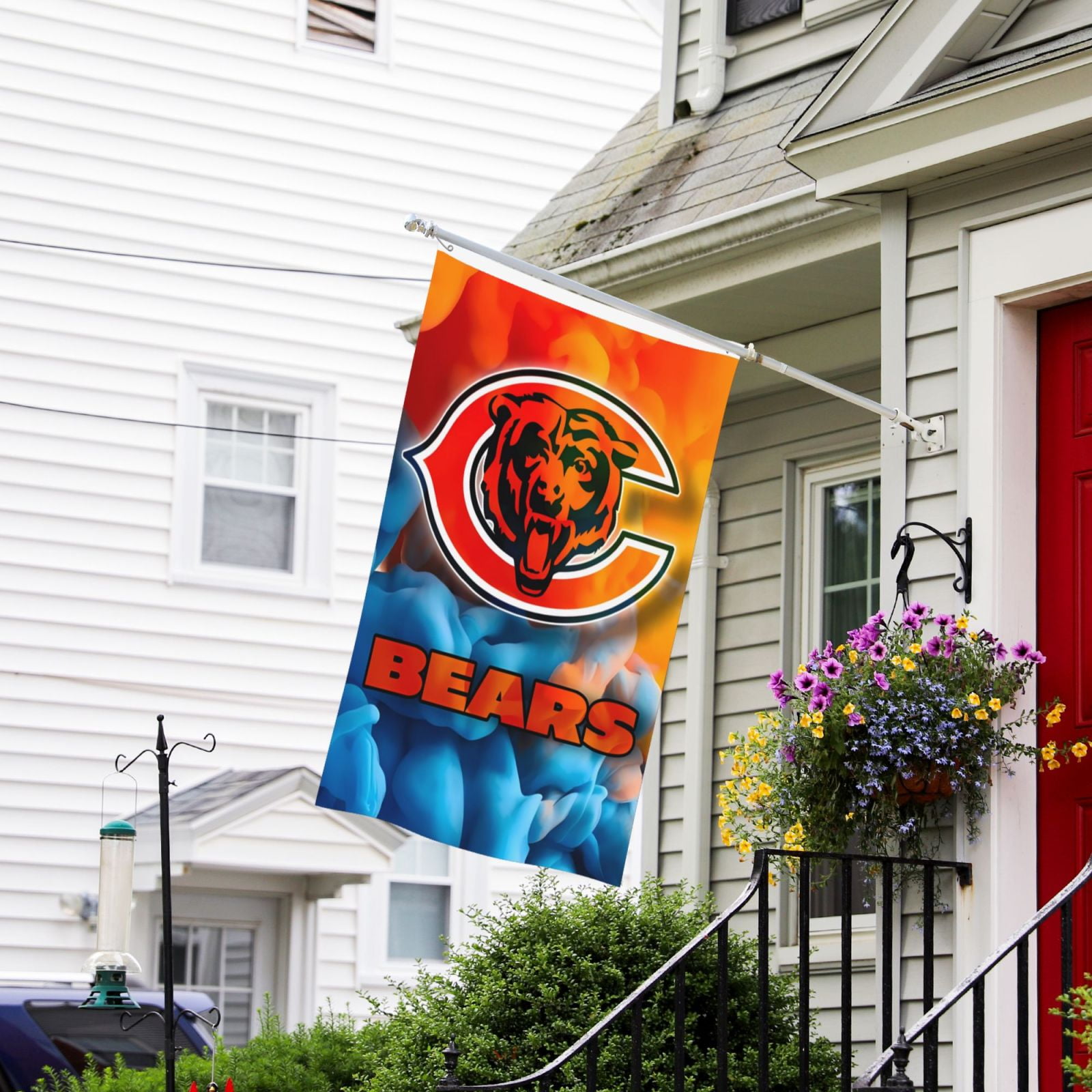 Bears Football Team Double Sided Flag 3x5ft Garden Courtyard Decorative ...