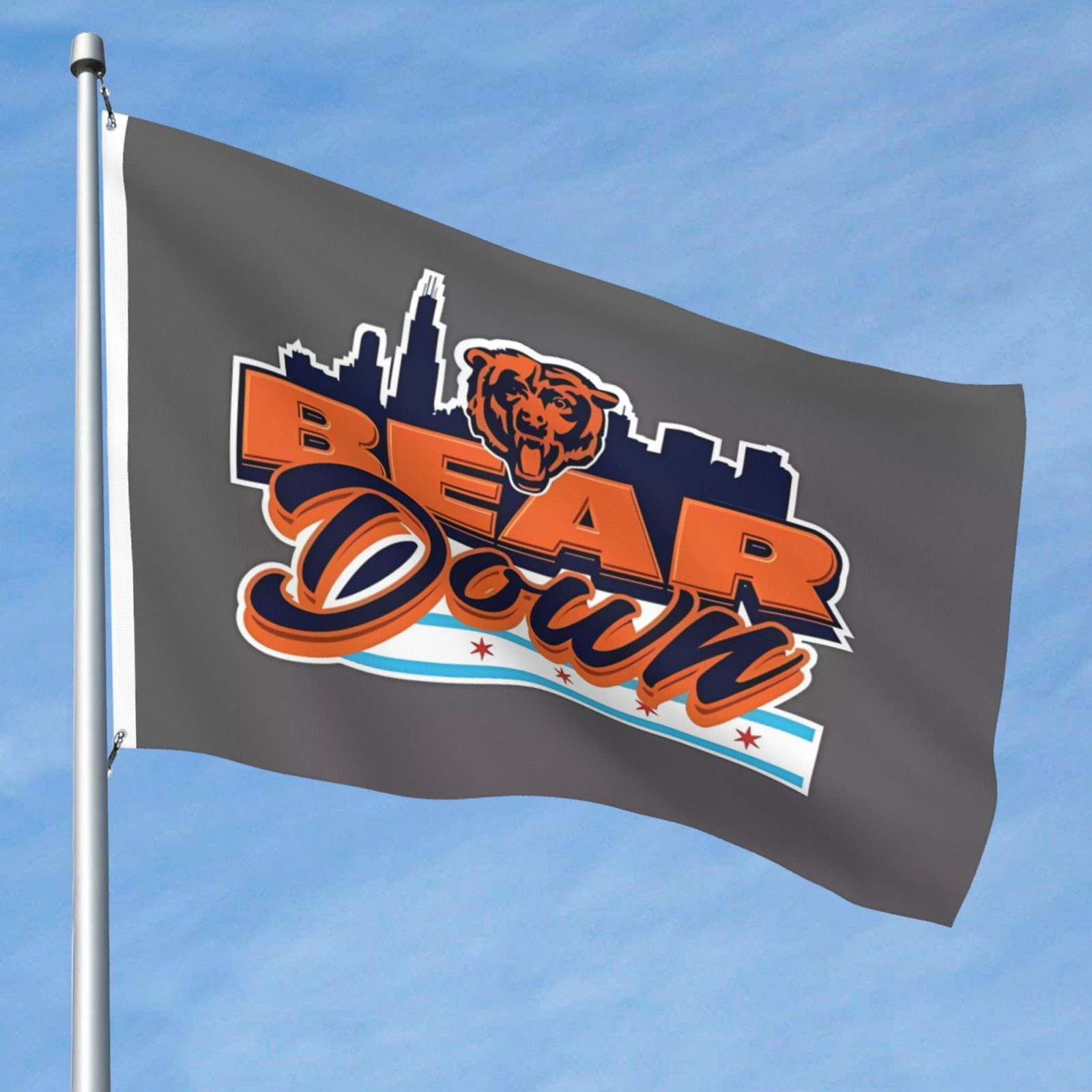 Bears Football Team Double-Sided Flag 5x8ft, Garden Hanging Flag, Game ...