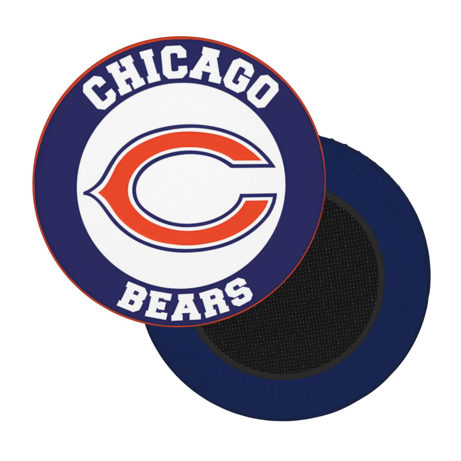 Bears Football Team Personalized Round Bar Stool Seat Covers, Non-Slip ...