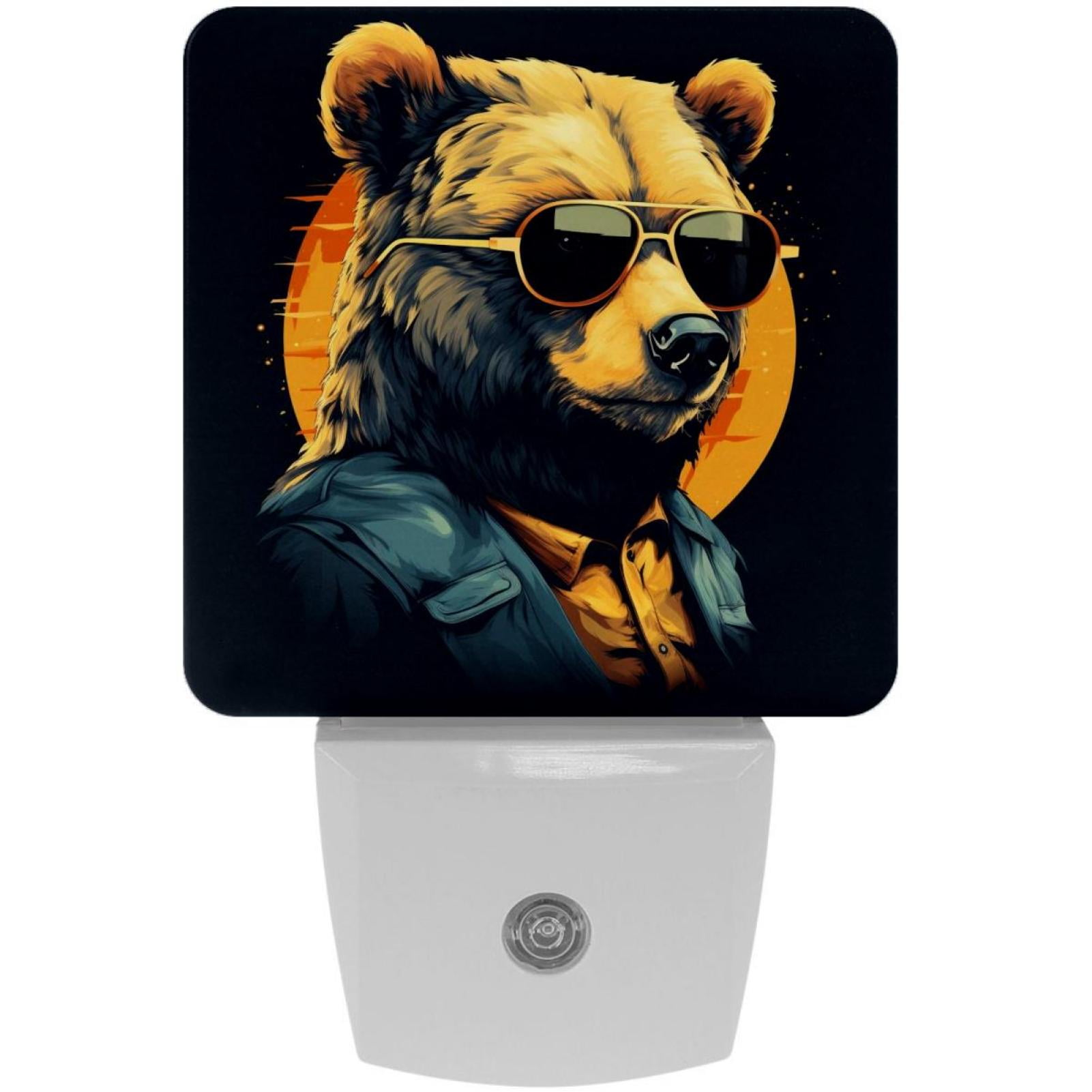 Bears LED Square Night Light - Small and Bright Square-shaped LED Night ...