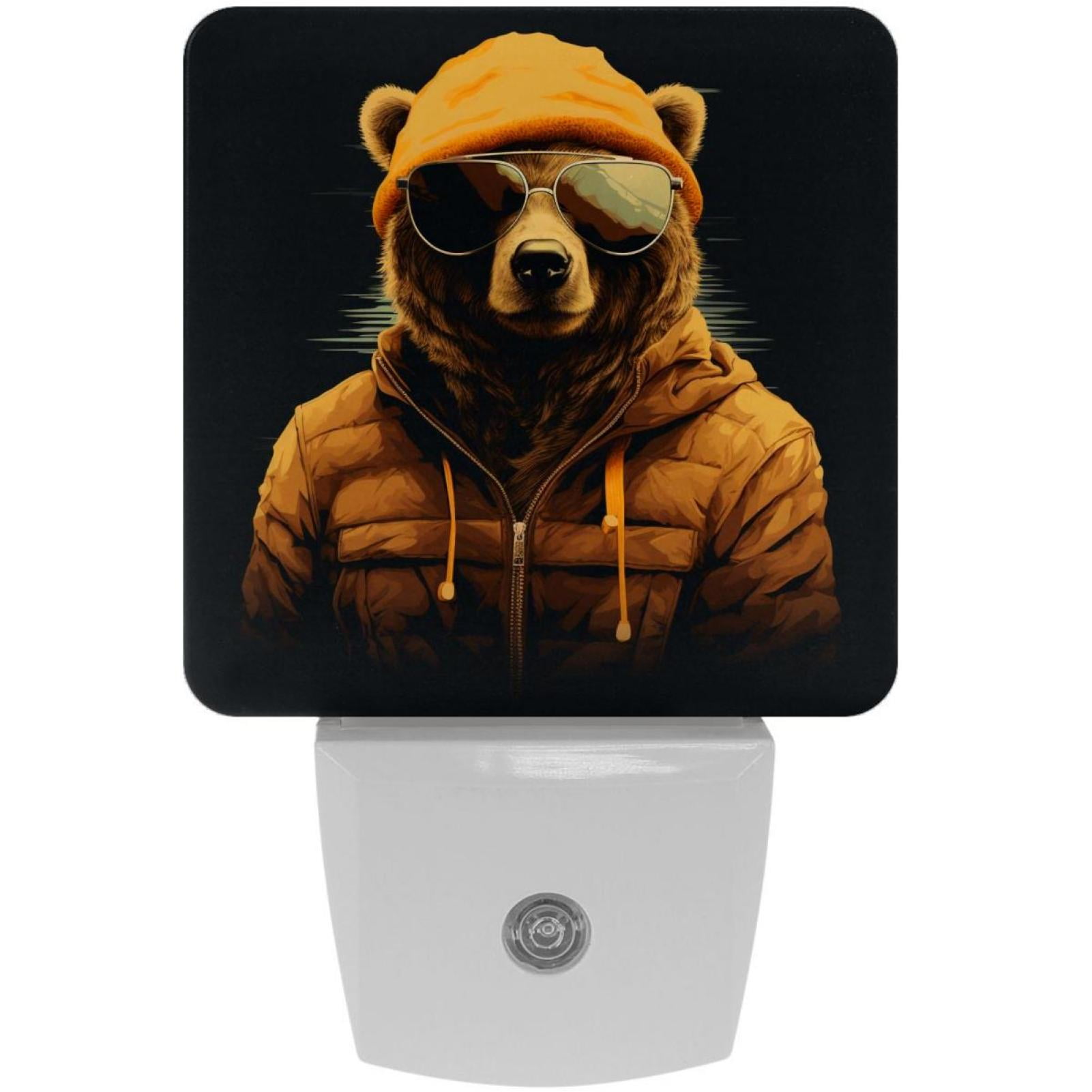 Bears LED Square Night Lights - Modern Design, Energy Efficient Indoor ...