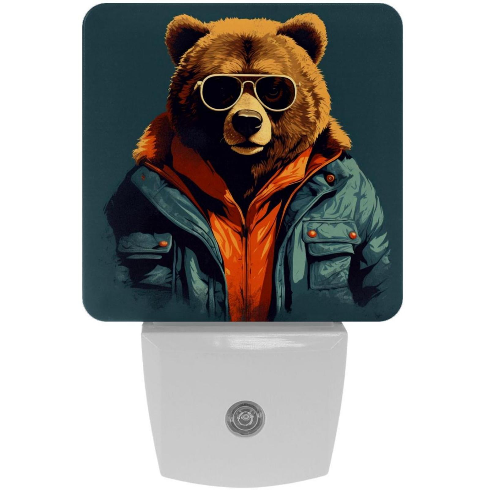 Bears LED Square Night Lights - Modern and Versatile Plug-in Lighting ...