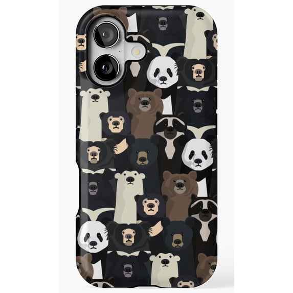 Bears Of The World Wildlife Art Phone Case for iPhone 17 16 15 14 13 12 ...