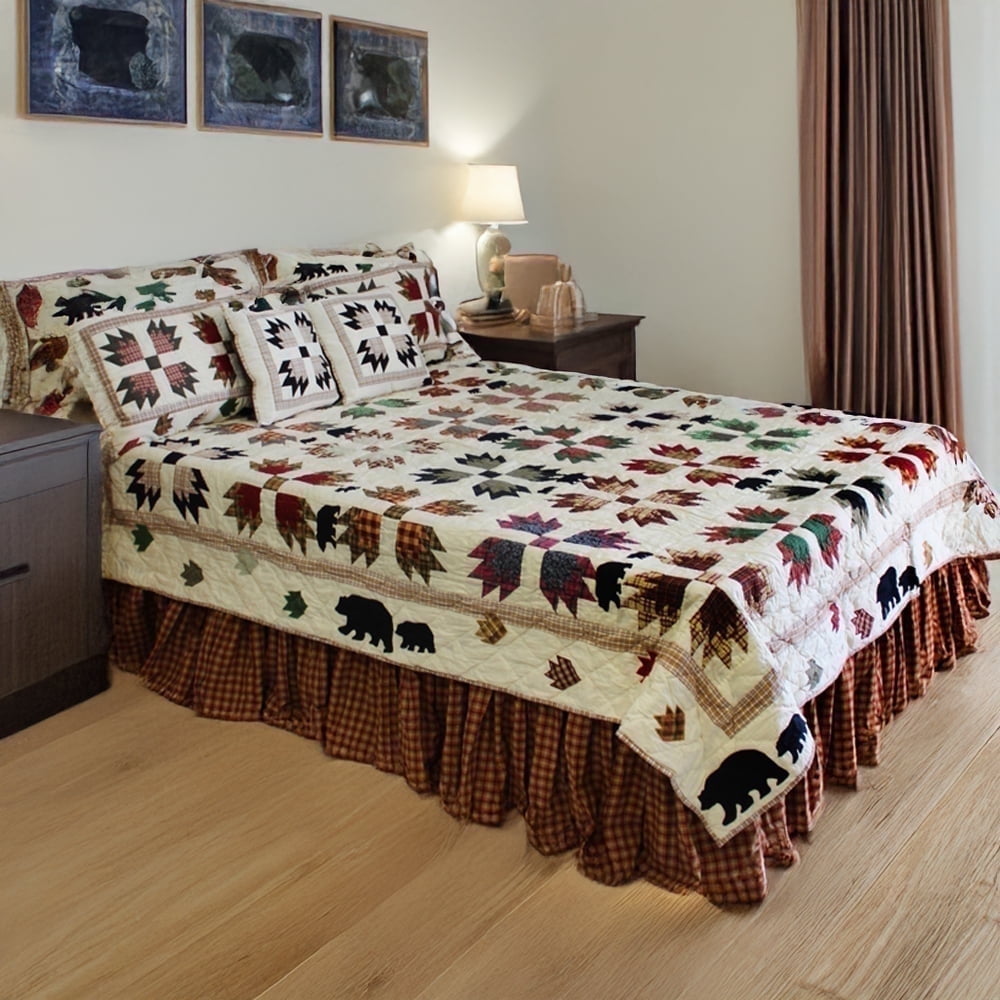 Patch Magic Bear's Paw Lightweight Reversible King Cotton Quilt, Adult ...
