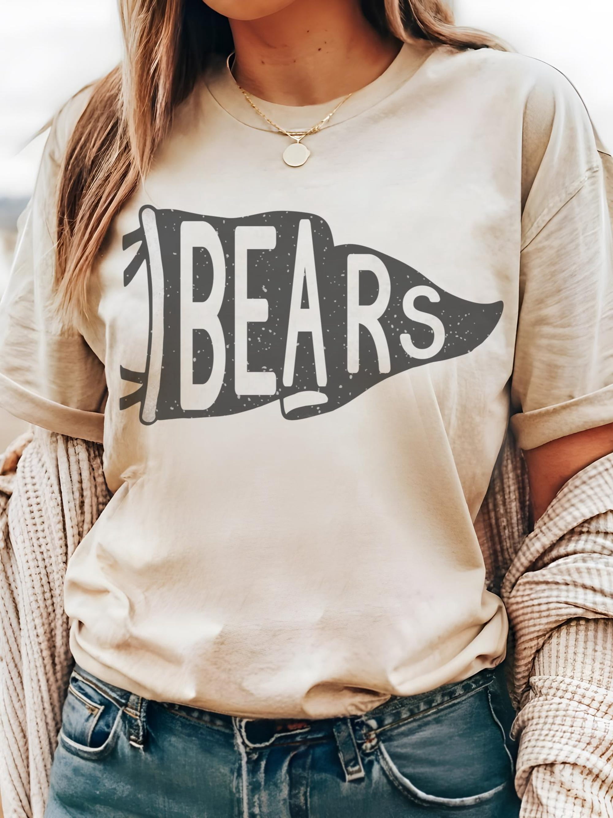 Bears Pennant Mascot Tshirt bears TShirt Pennant Graphic Tee Unisex ...