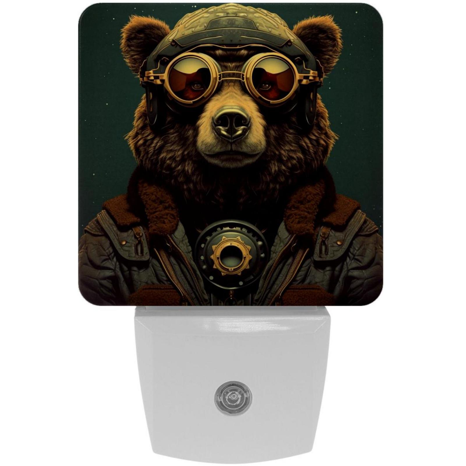 Bears Square LED Night Lights - Small, Portable, and Energy-Efficient ...