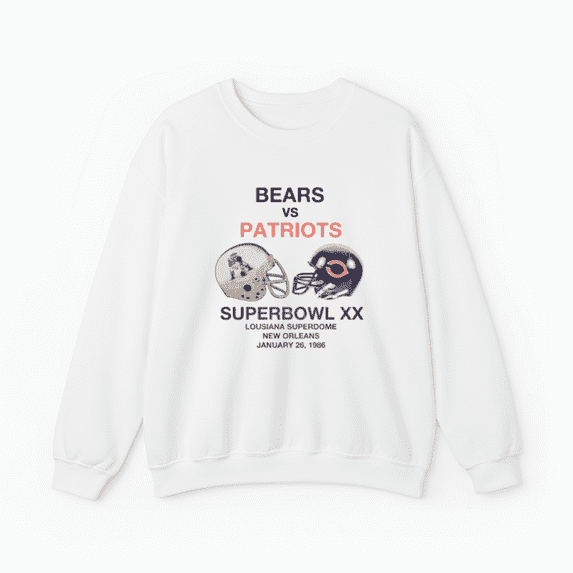 Bears Vs Patriots 86 Vintage Football Game Day Retro Throwback ...