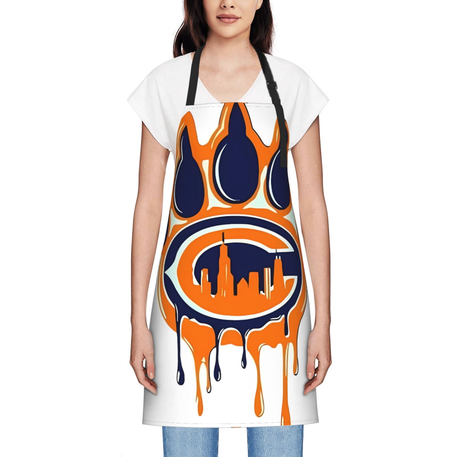 Bears Waterproof Apron For Women Football Team Logo Womens Aprons ...