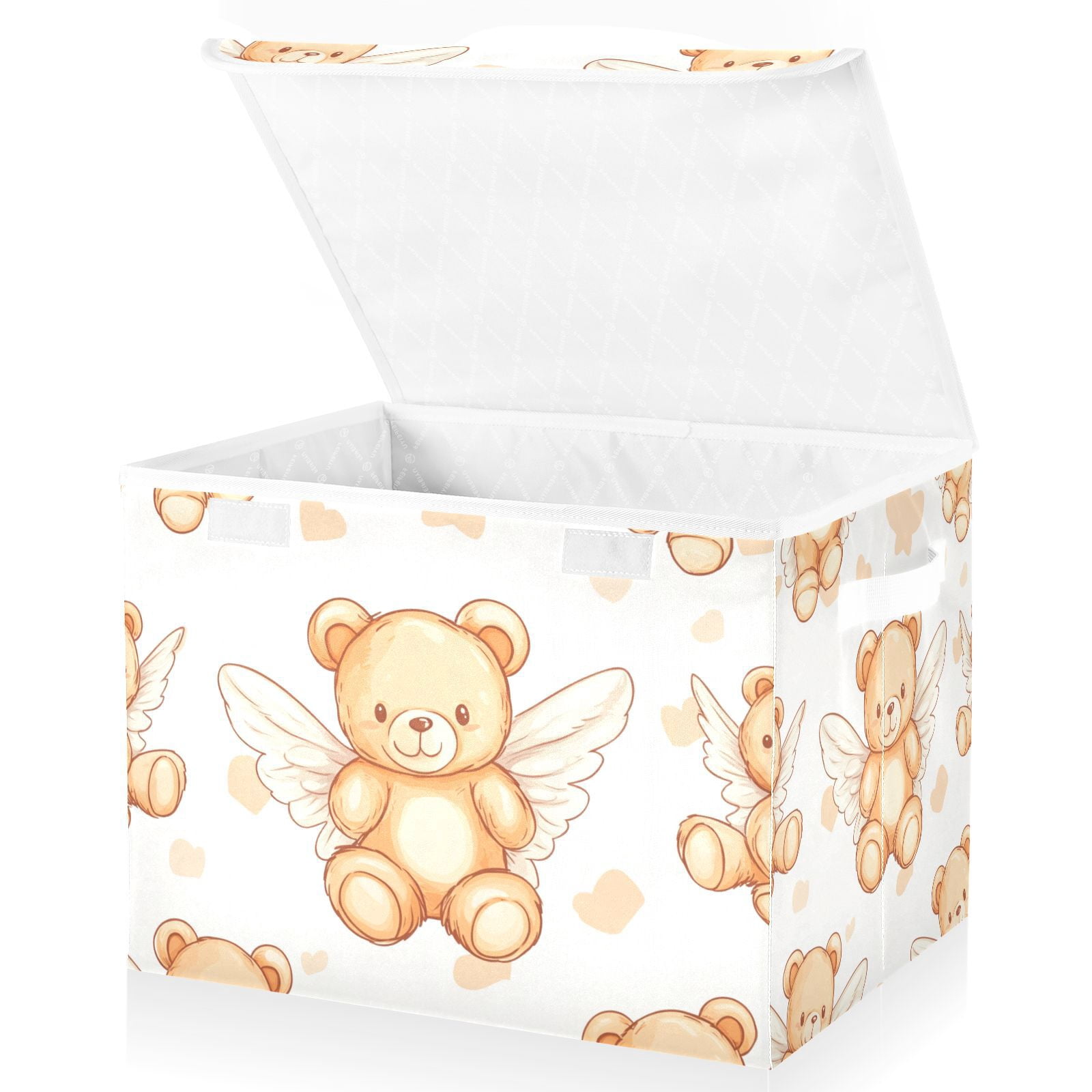 Bears with Wings Storage Basket for Shelves Foldable Container ...