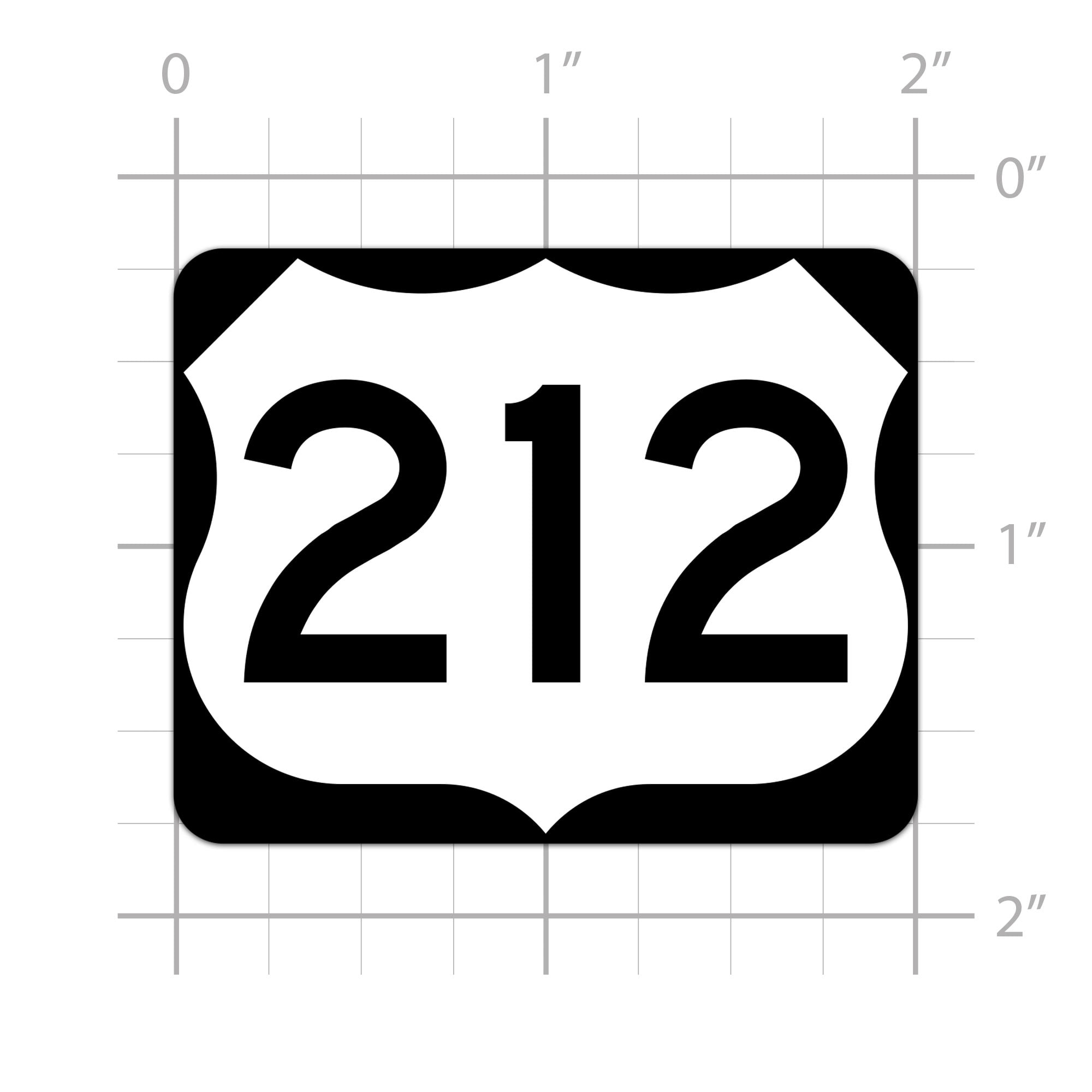 Beartooth Highway 212 Highway Shield Sticker for water bottle phone ...