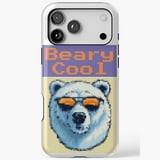 Beary Cool Funny Cartoon Bear Design Phone Case Protective and ...