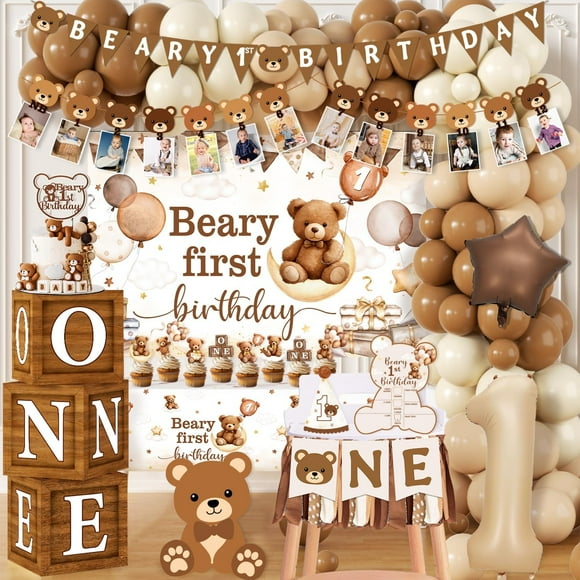 Beary First Birthday Decorations