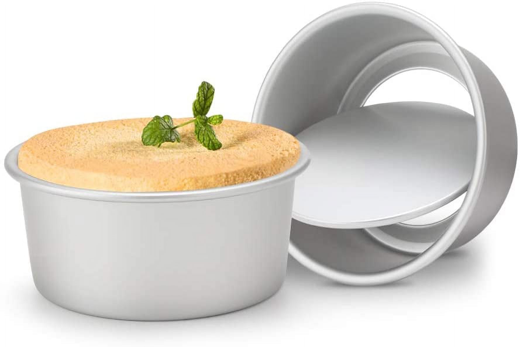 Beasea Cake Pan 6 Inch Round, Removable Bottom Cake Pan Set of 2 ...