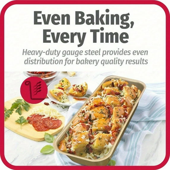 Beasea Long Loaf Pan, 12x4 Inch Rectangle Bread Loaf Pan Set Of 4 ...