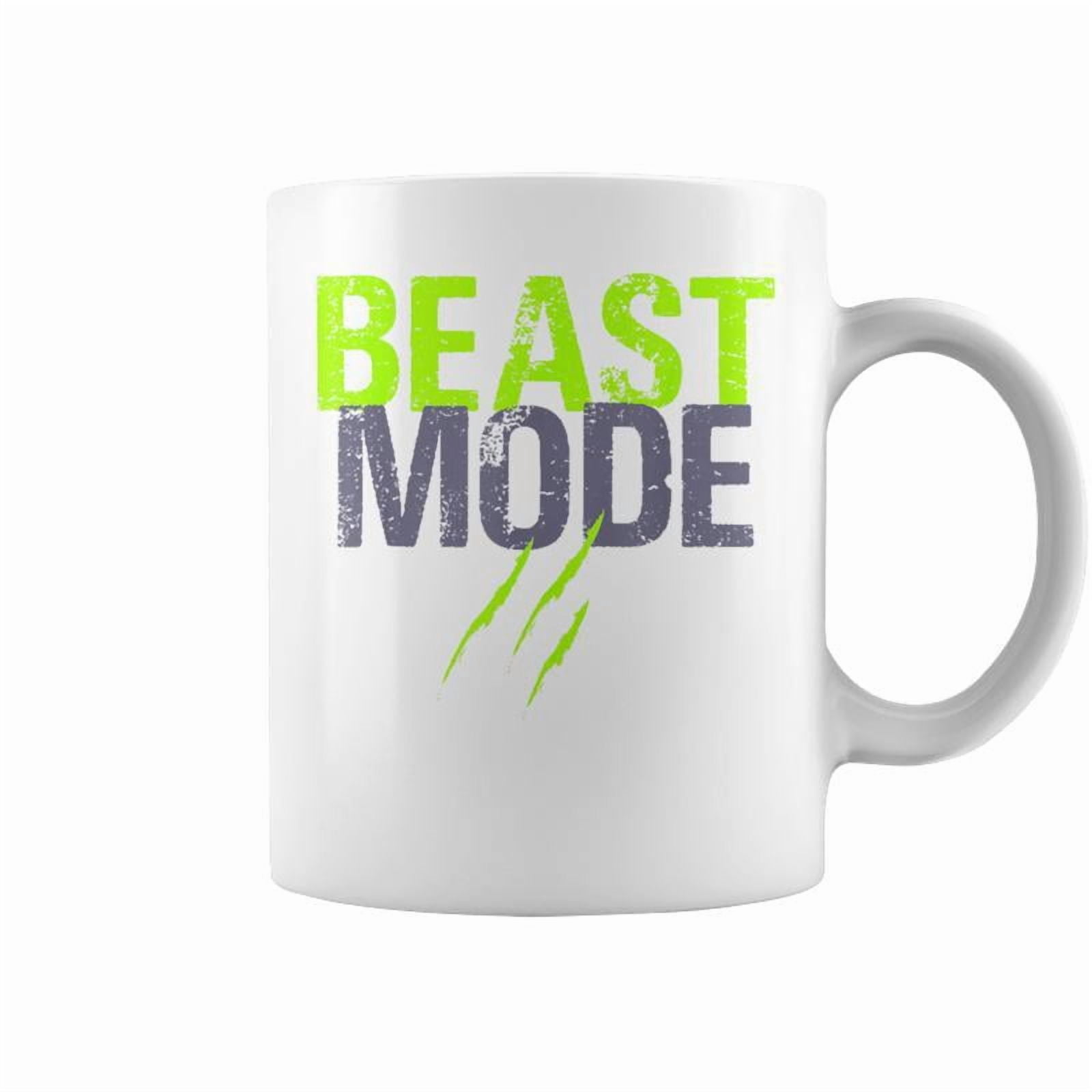 Beast Activated Mode On Fitness Workout Gym Motivation Coffee Mugs ...