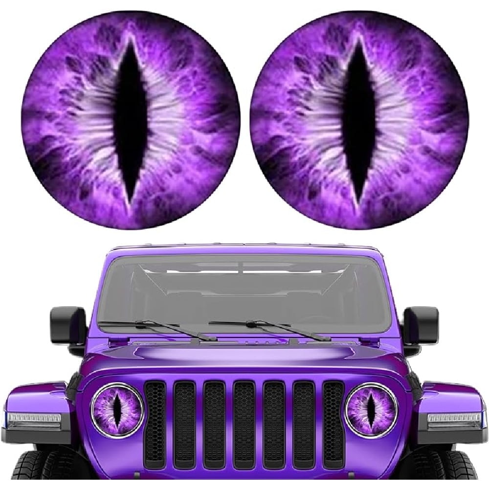Beast Eyes Headlight Decals, 2024 New Eye Decals for Jeep Headlights ...