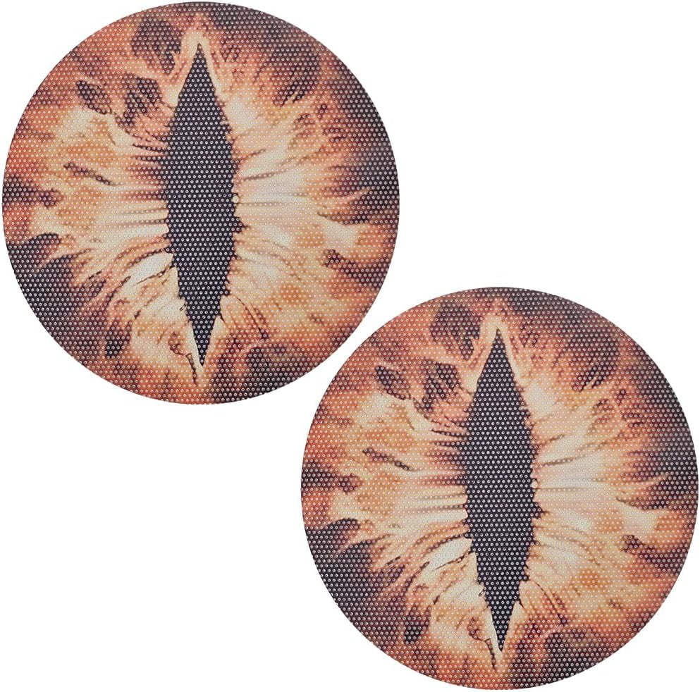 Beast Eyes Headlight Decals Brown 3D Stereo Eyes Headlight Decal ...