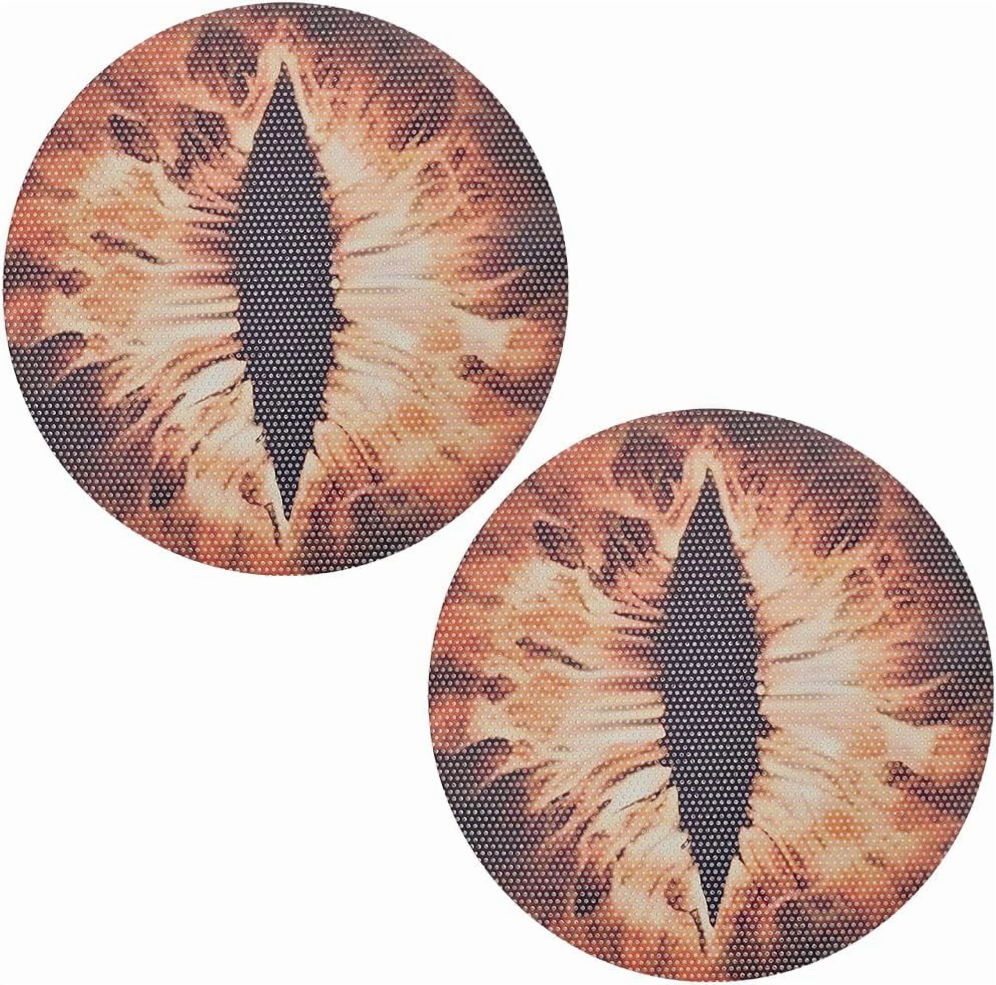 Beast Eyes Headlight Decals Brown 3D Stereo Eyes Headlight Decal ...