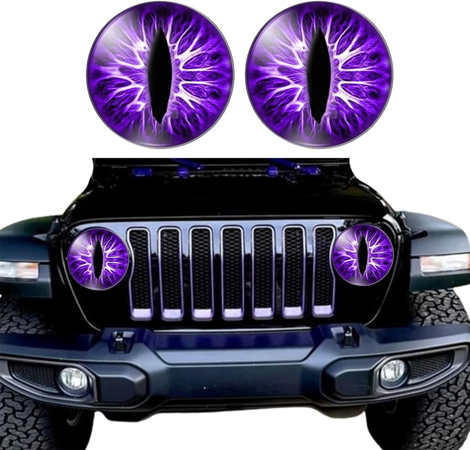 Beast Eyes Headlight Decals, Headlight Eye Decal, Funny Jeep Stickers ...