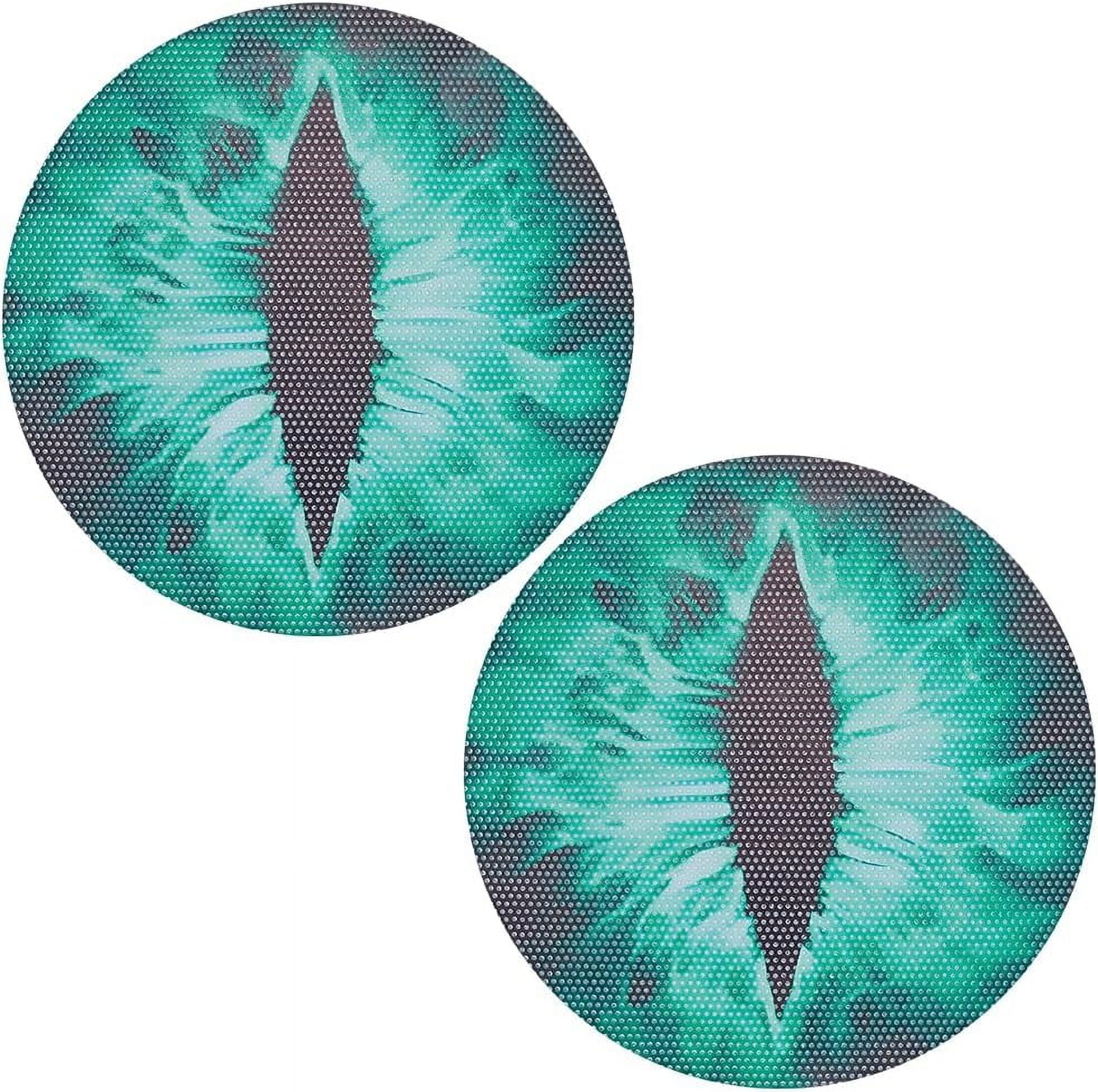 Beast Eyes Headlight Decals Green 3D Stereo Eyes Headlight Decal ...