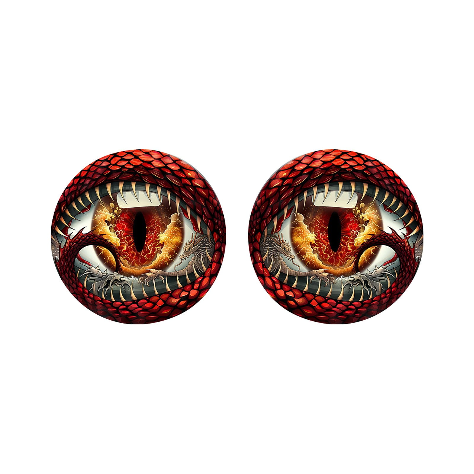 Beast Eyes Headlight Decals Pair, Car Accessories, 3D Stereo Eyes ...