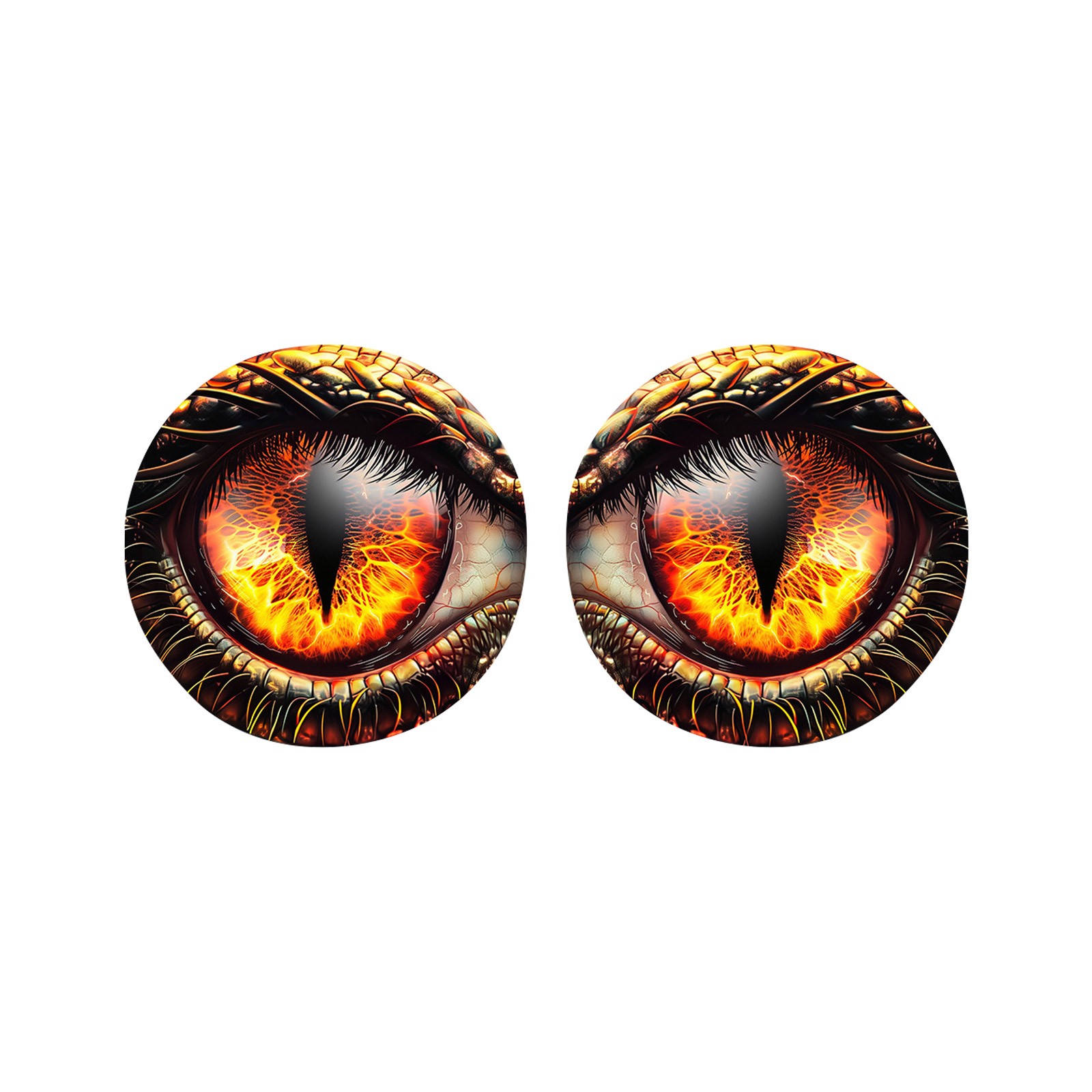 Beast Eyes Headlight Decals Pair, Car Accessories, 3D Stereo Eyes ...