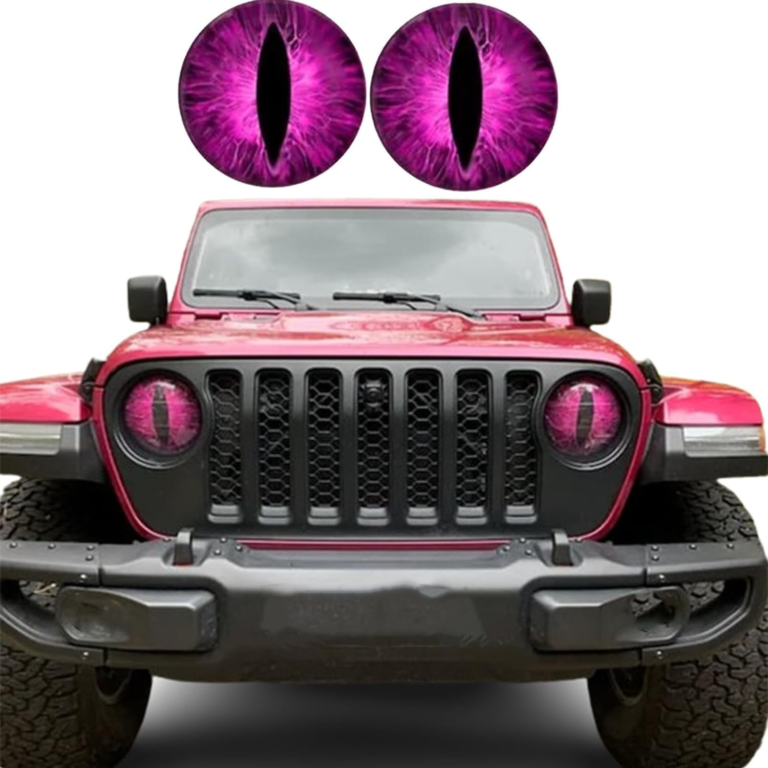 Beast Eyes Headlight Decals Pair, Round Headlight Decal, 3D Stereo Eyes ...