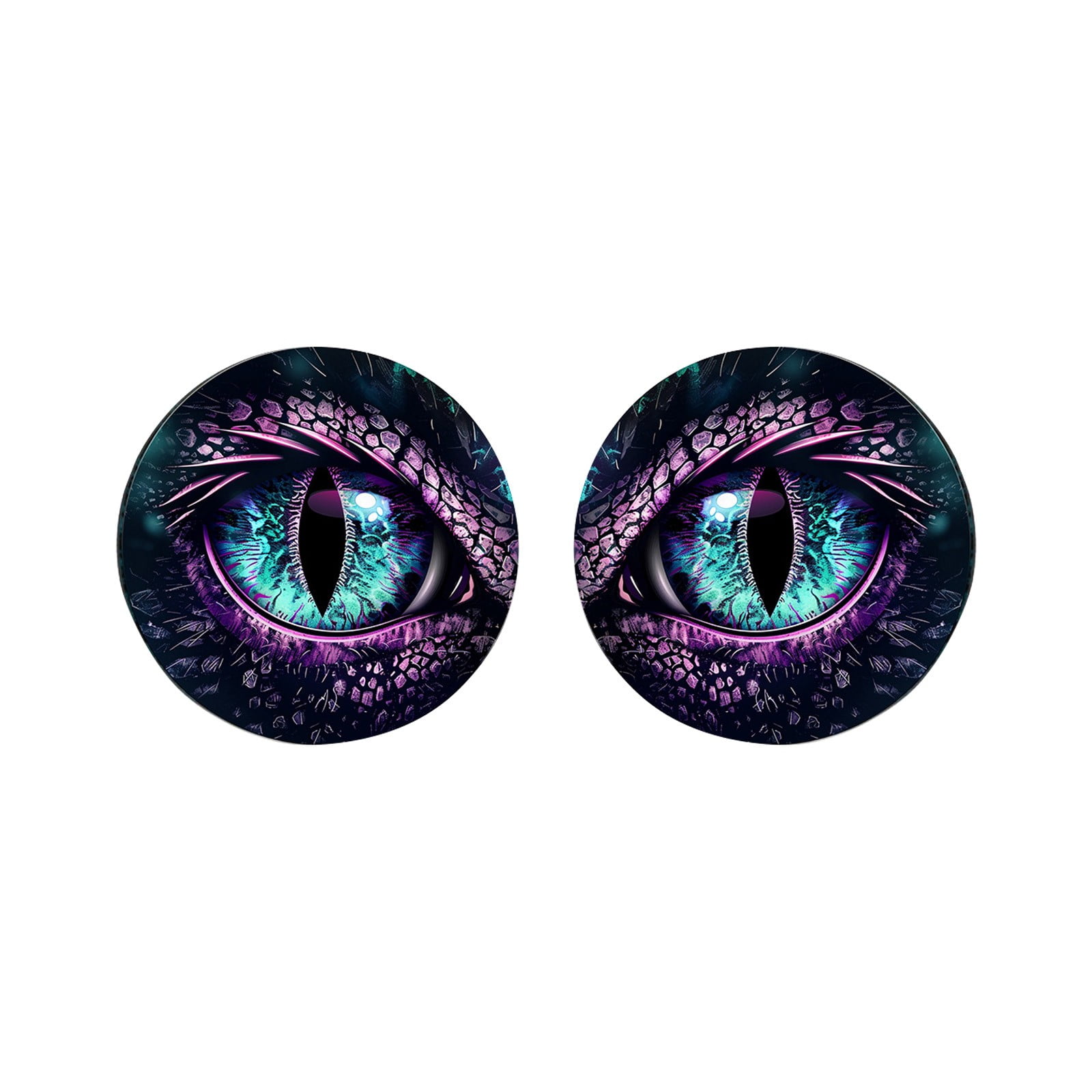 Beast Eyes Headlight Decals Pair, Round Eye Headlight Decal, 3D Stereo ...