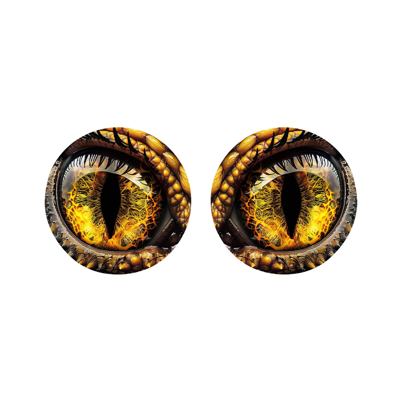 Beast Eyes Headlight Decals Pair, Round Eye Headlight Decal, 3D Stereo ...