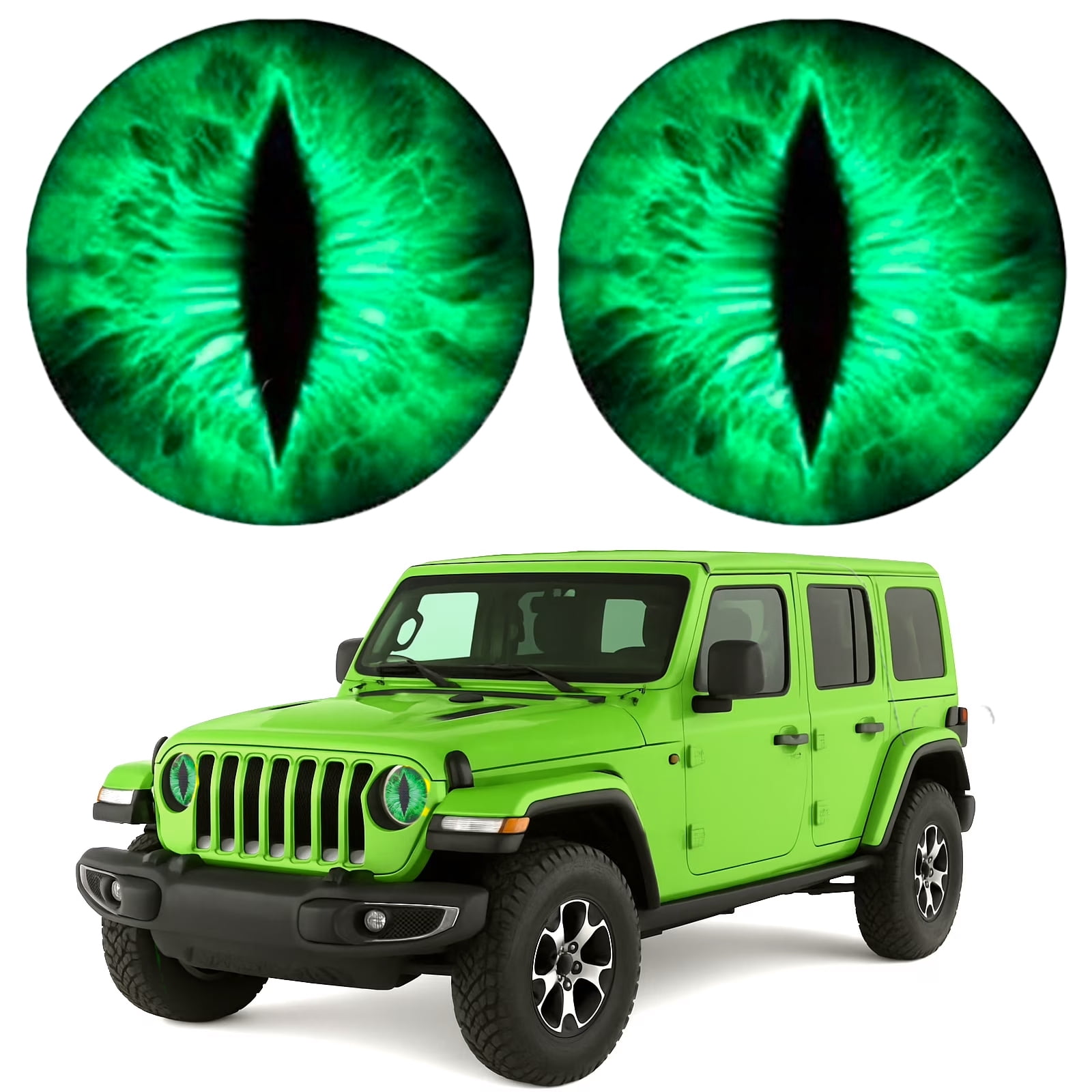 Beast Eyes Headlight Decals, Round Headlight Decal, Funny Jeep Stickers ...