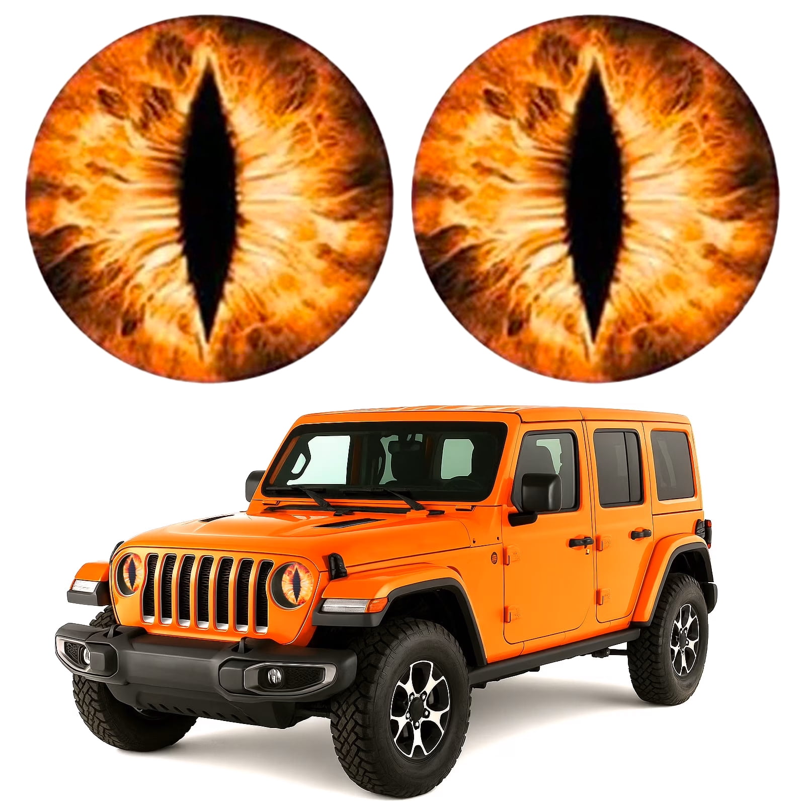 Beast Eyes Headlight Decals, Round Headlight Decal, Funny Jeep Stickers ...