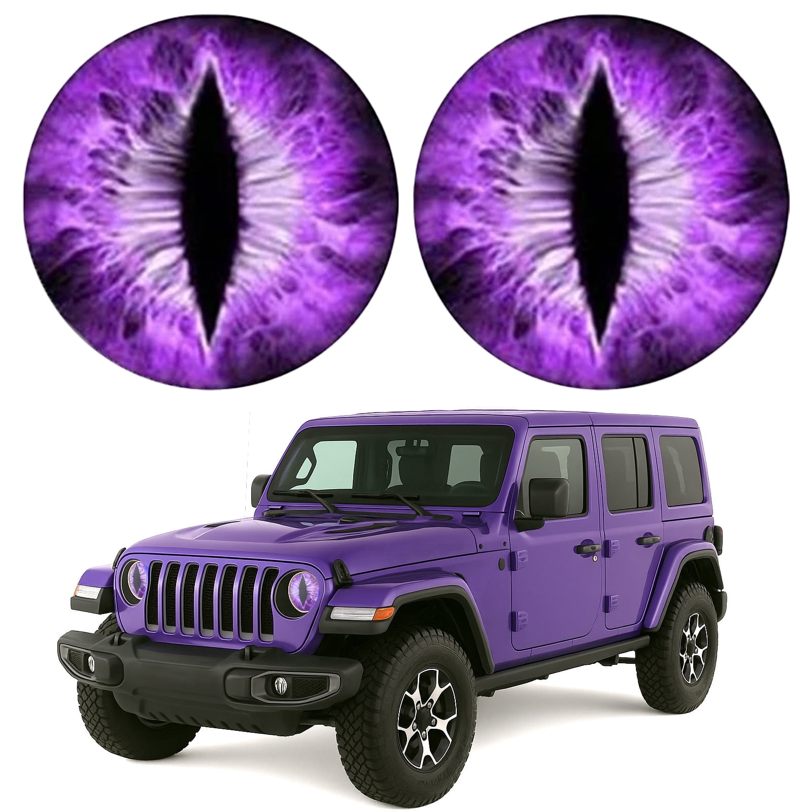 Beast Eyes Headlight Decals, Round Headlight Decal, Funny Jeep Stickers ...