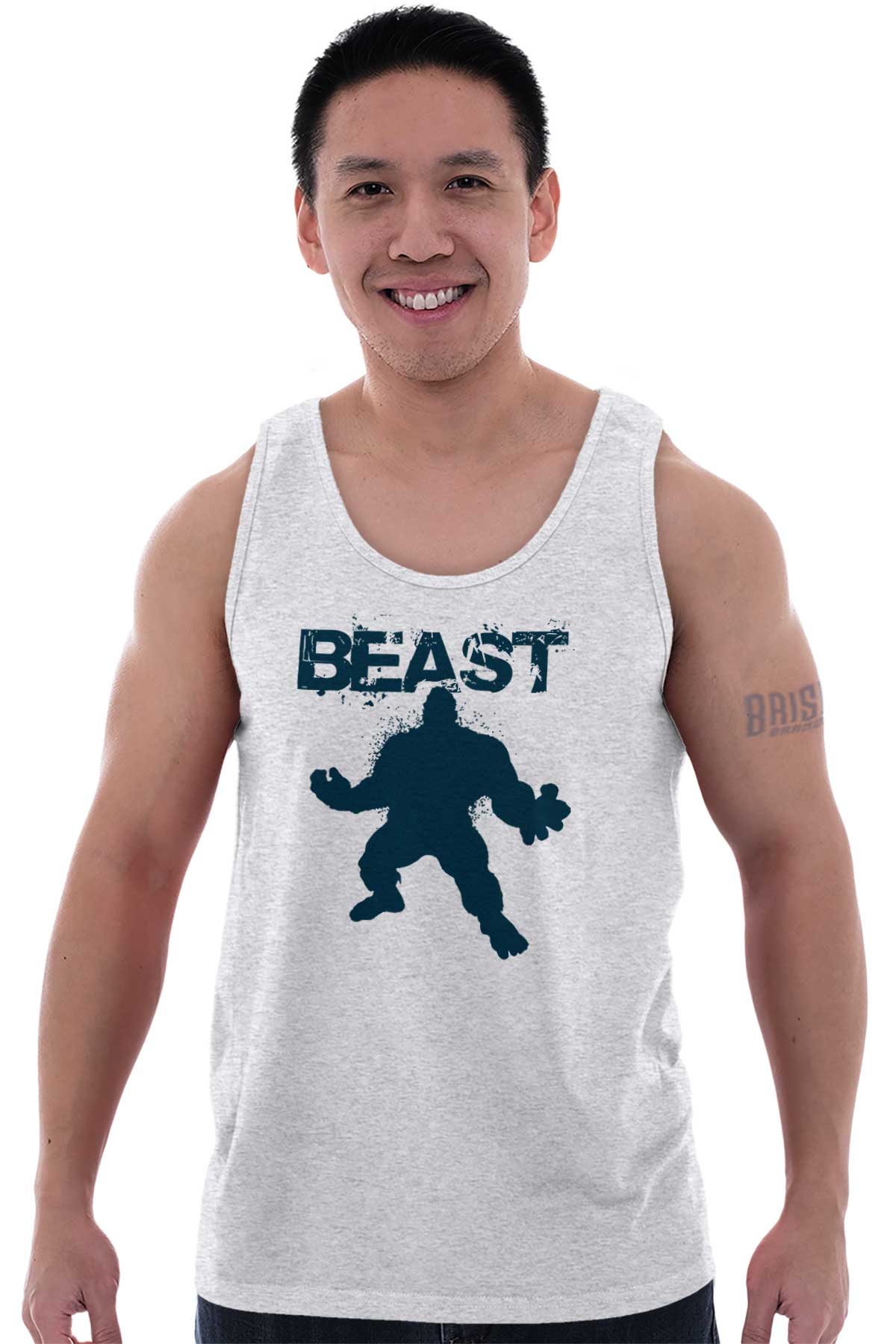 Beast Gym Fitness Meathead Tank Top Sleeveless Tee Men Brisco Brands 2X ...