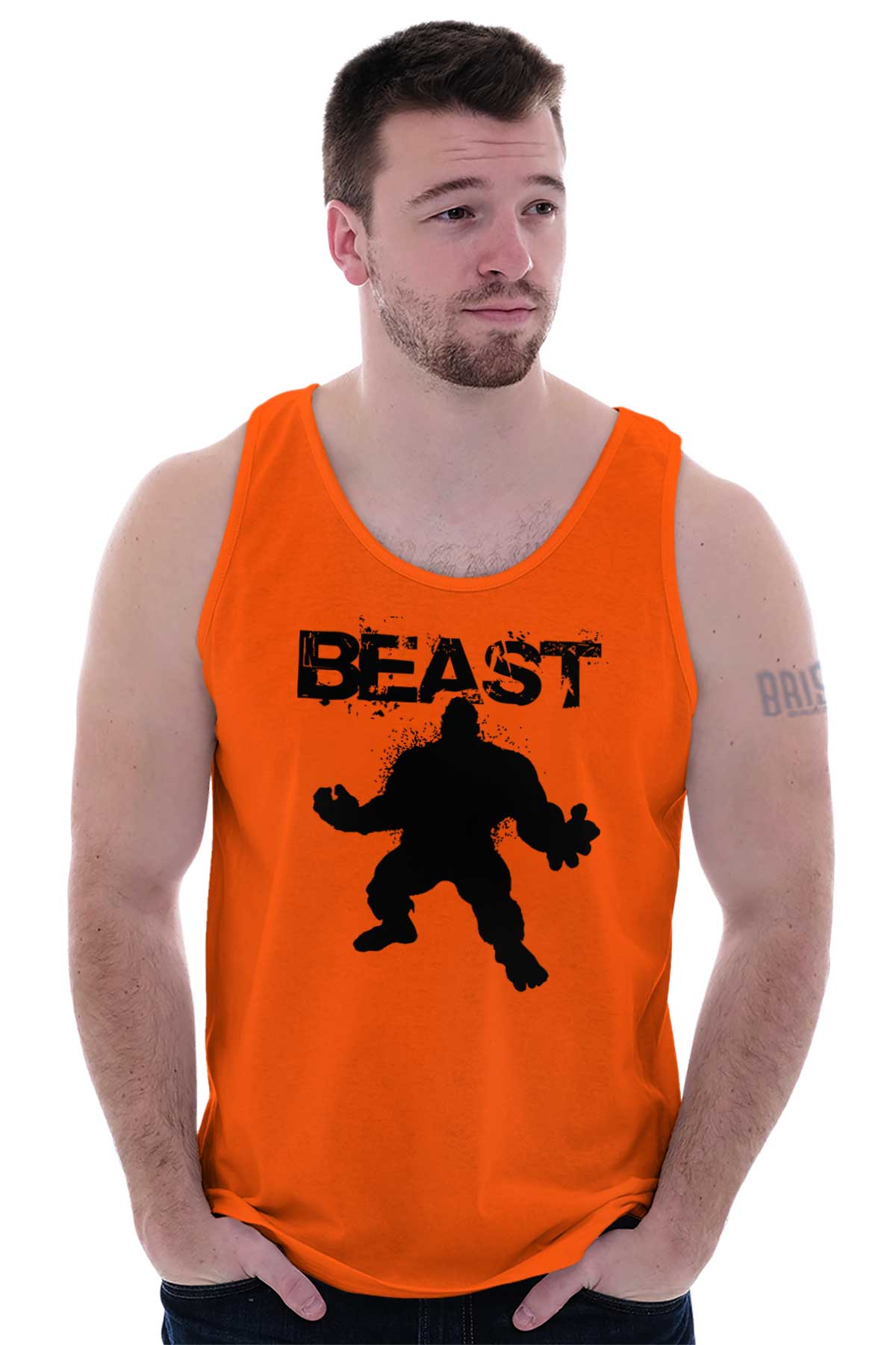 Beast Gym Fitness Meathead Tank Top Sleeveless Tee Men Brisco Brands X ...
