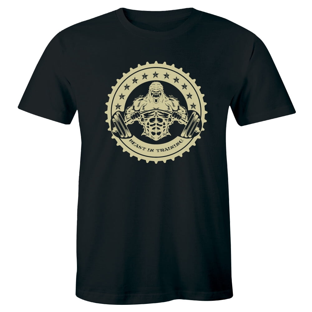 Beast In Training Gymnastic Body Builder Beast Shirt Men'S T-Shirt Gym ...