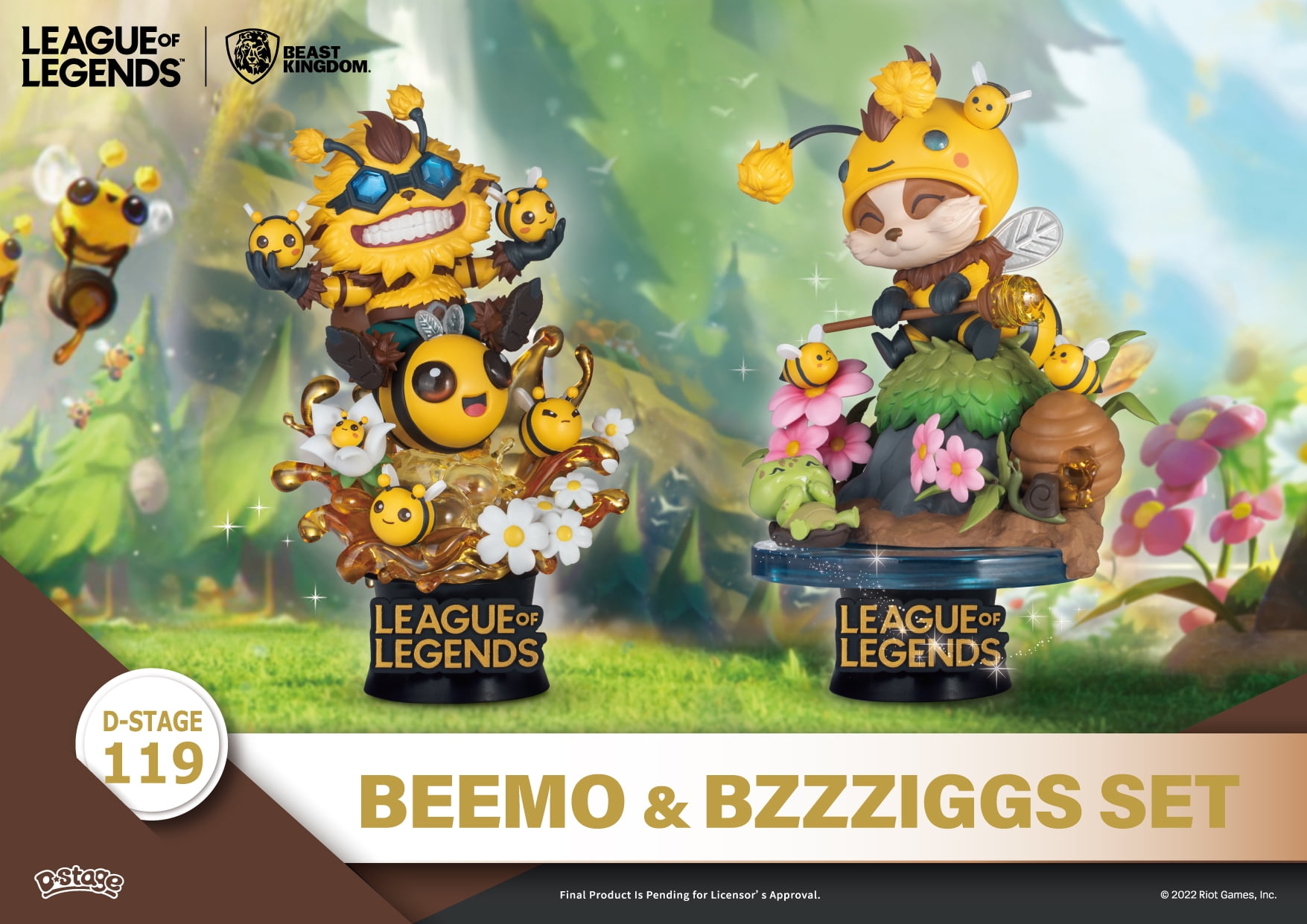 Beast Kingdom - League Of Legends - DS-119 Beemo & Bzzziggs Diorama 6 ...