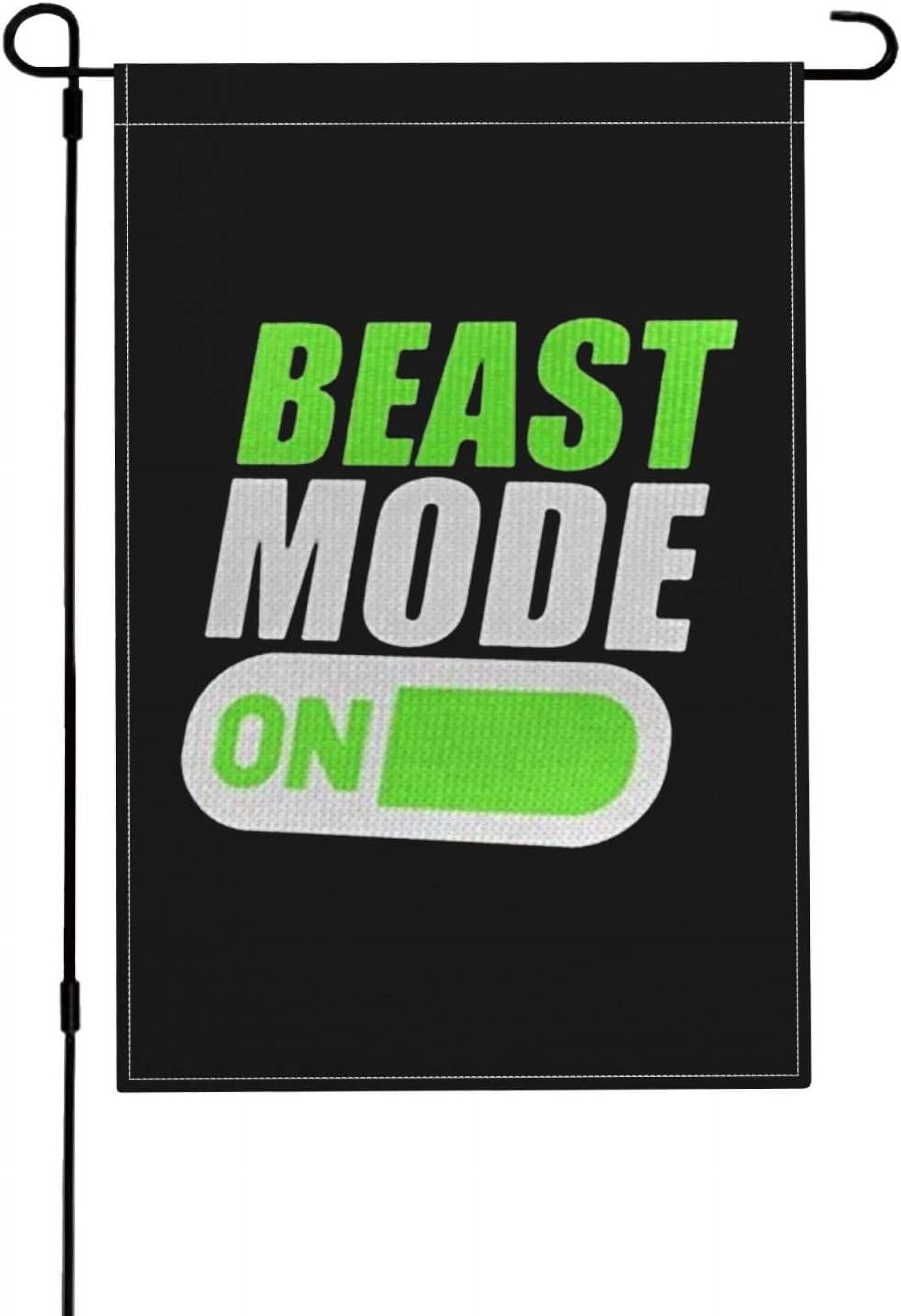 Beast Mode Bodybuilding Garden Flag 12x18in Indoor Outdoor Flags Decor Banner - Walmart.com