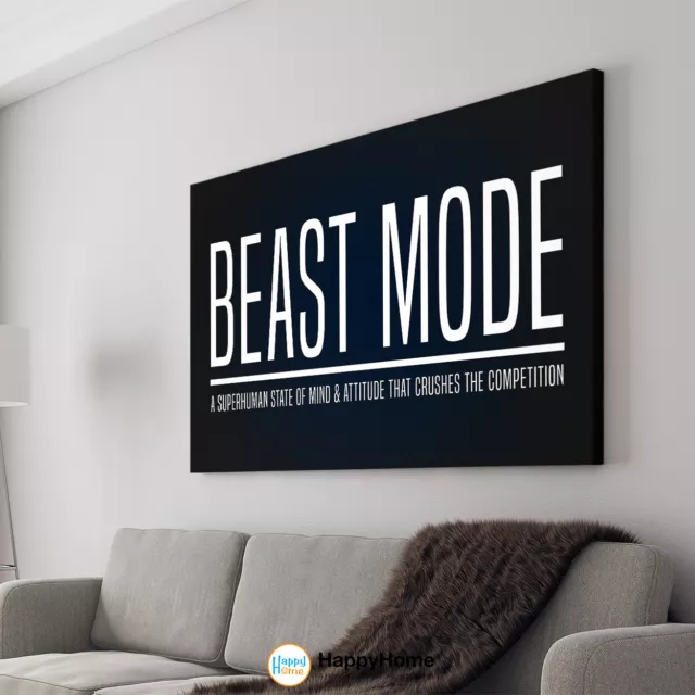Beast Mode Definition Poster Motivational Inspirational Wall Art Office ...