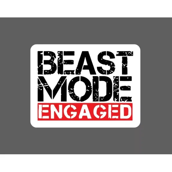 Beast Mode Engaged Sticker Waterproof Sticker Phone Decal Water Bottle ...