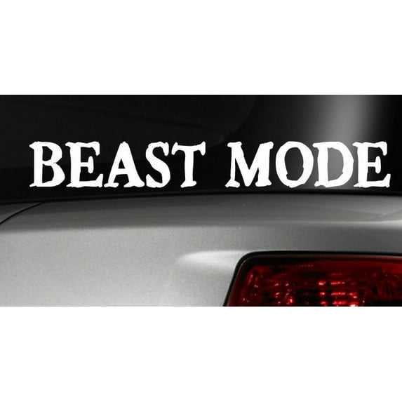 Beast Mode Funny Car Vinyl Decal Sticker Window JDM Work Out Gym Hustle ...