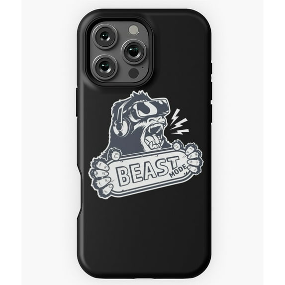 Beast Mode Gamer Gorilla Fitness Phone Case for iPhone 16 15 14 13 12 ...