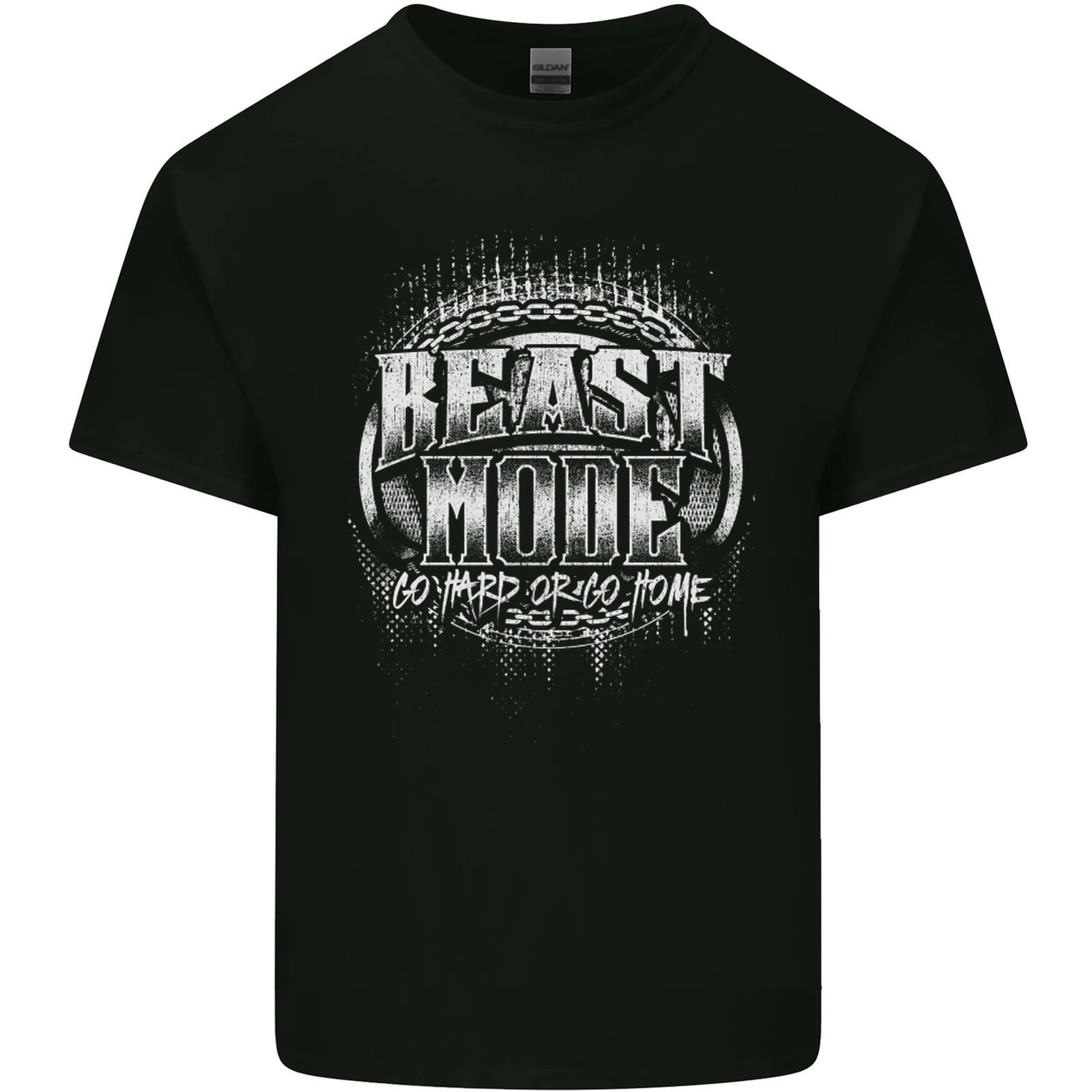 Beast Mode Go Hard Gym Training Top MMA Mens Cotton T-Shirt Tee Top ...
