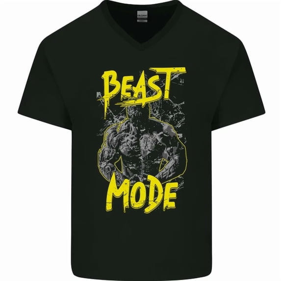 Beast Mode Gym Training Top Workout T-Shirt - Walmart.com
