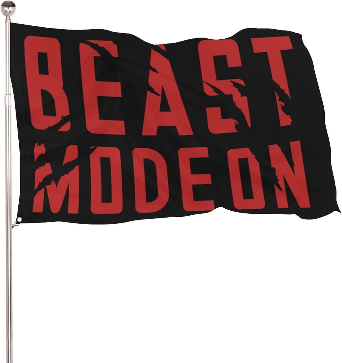 Beast Mode On Printed Flag 3x5 Funny Flags 4x7 and 2 Brass Grommets for ...