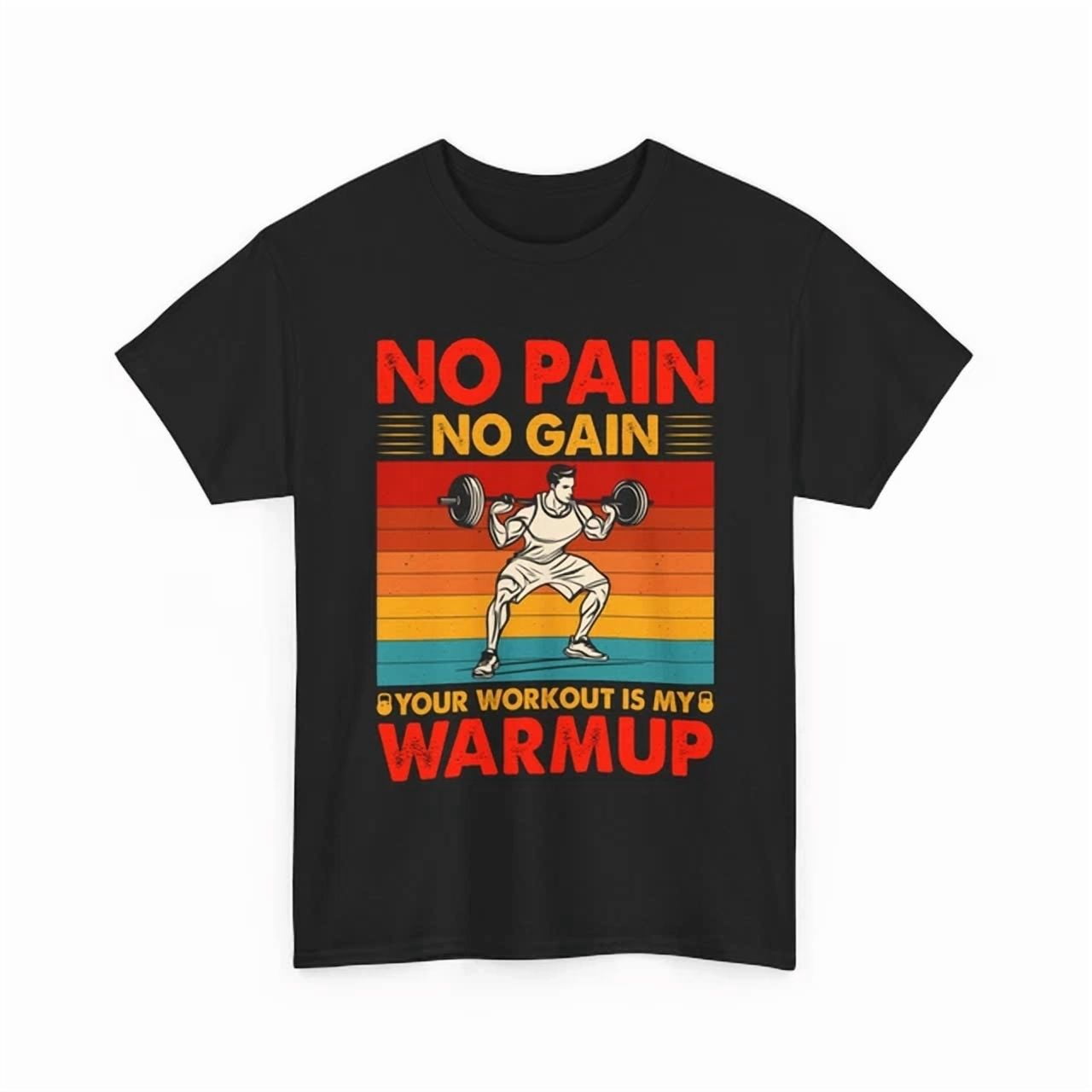 Beast Mode T-Shirt S-5XL, No Pain No Gain Your Workout Is My Warmup Gym ...