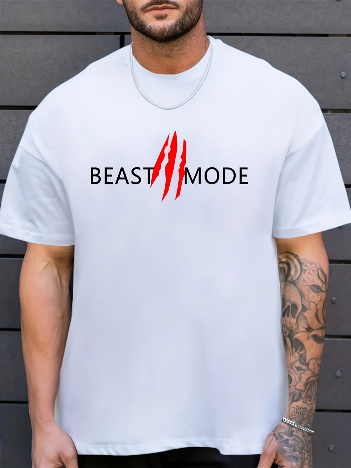Beast Mode T-Shirt - Ultra-Casual, Breathable, Super Comfy Short Sleeve ...