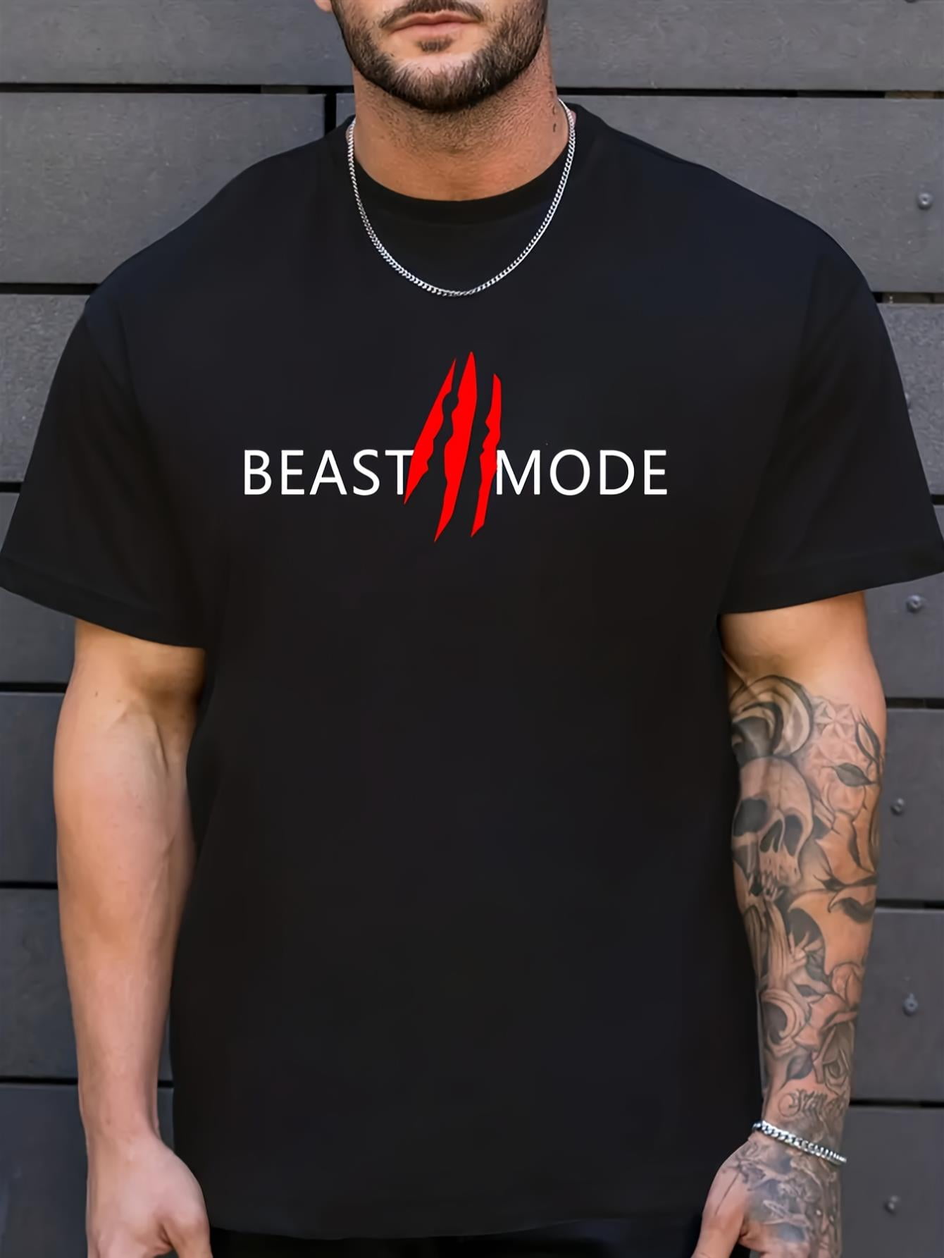 Beast Mode T-Shirt - Ultra-Casual, Breathable, Super Comfy Short Sleeve ...